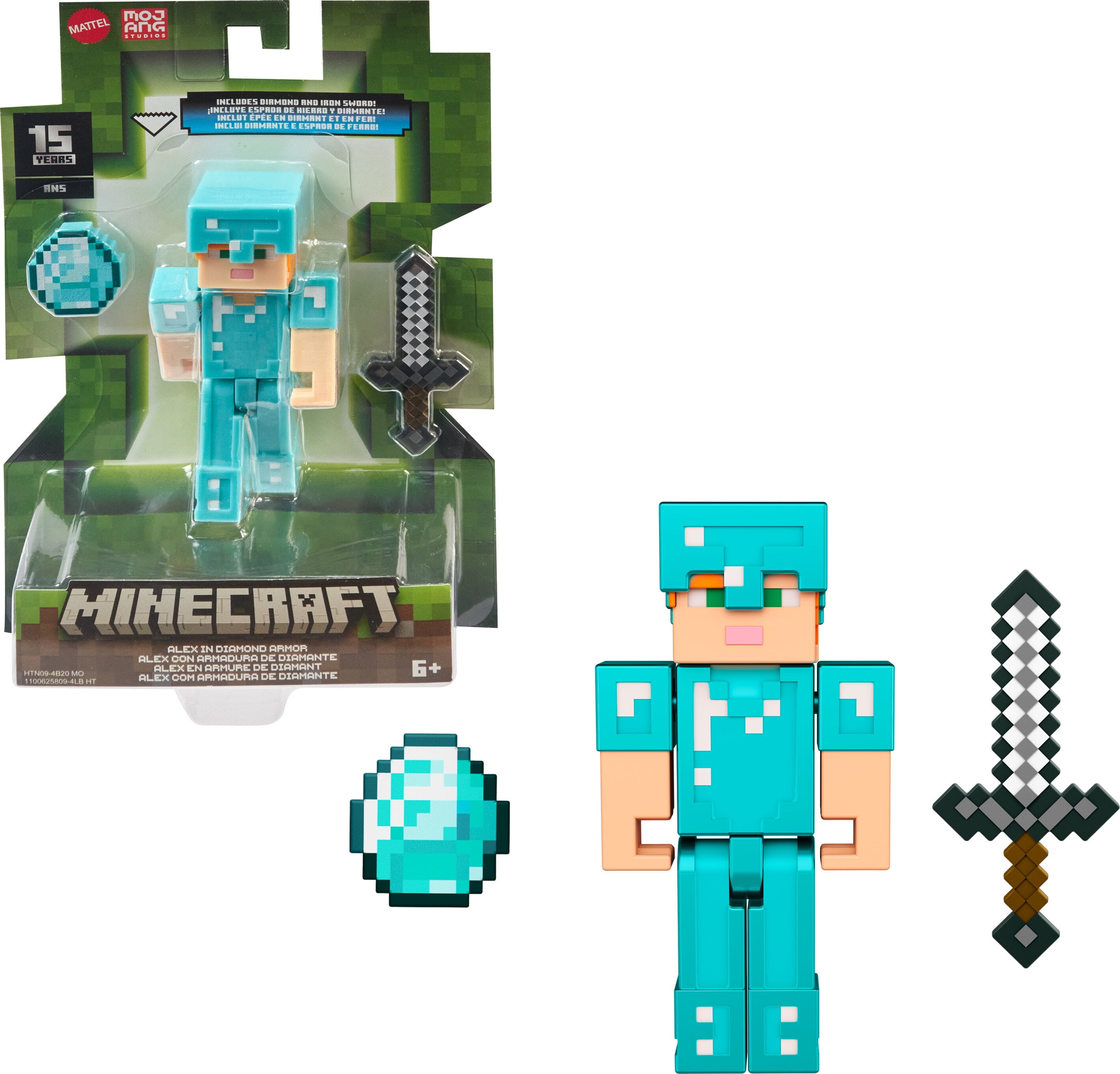 Minecraft Action Figures & Accessories Collection, 3.25-in Scale ...