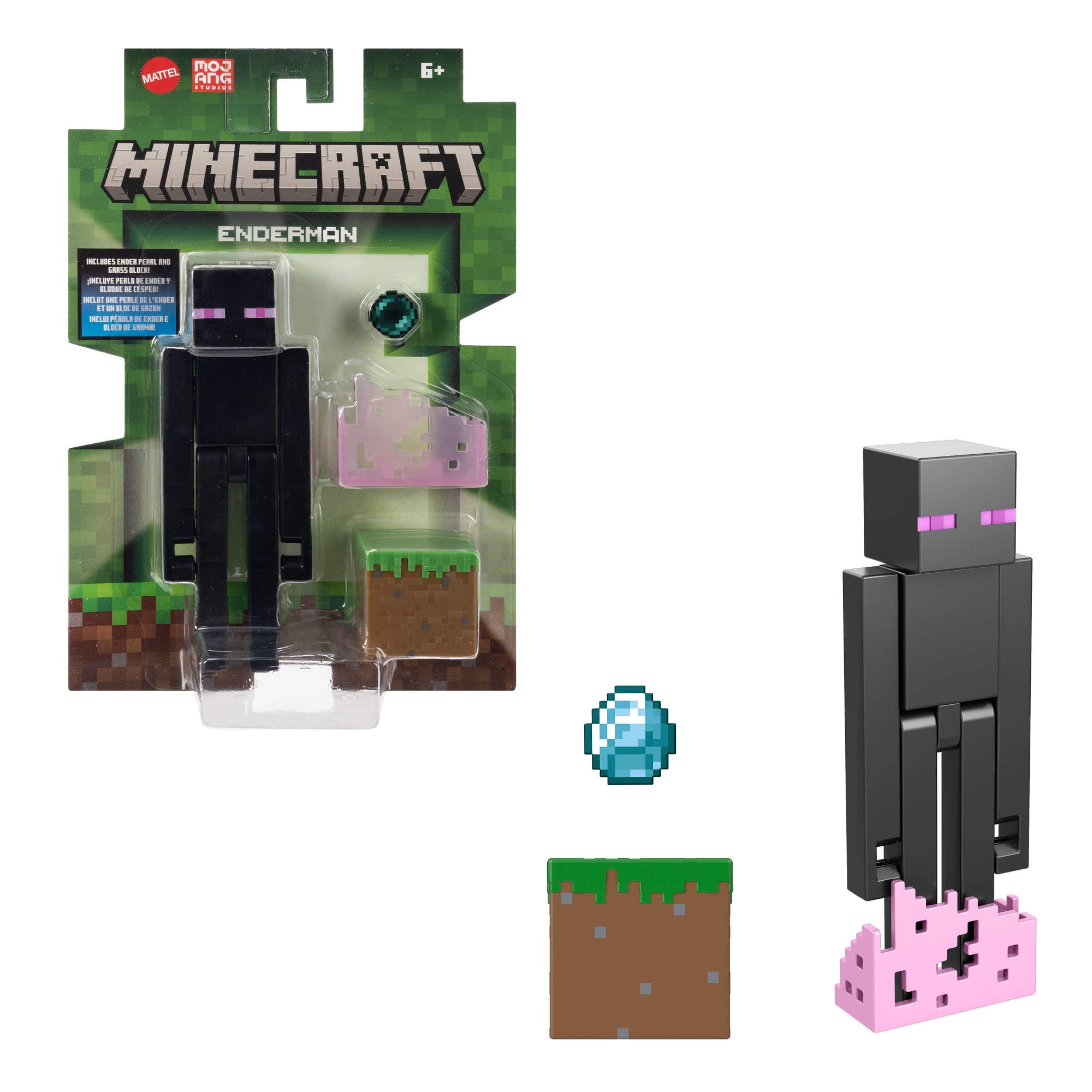 Minecraft Action Figures & Accessories Set, 3.25-inch Scale Collectible ...