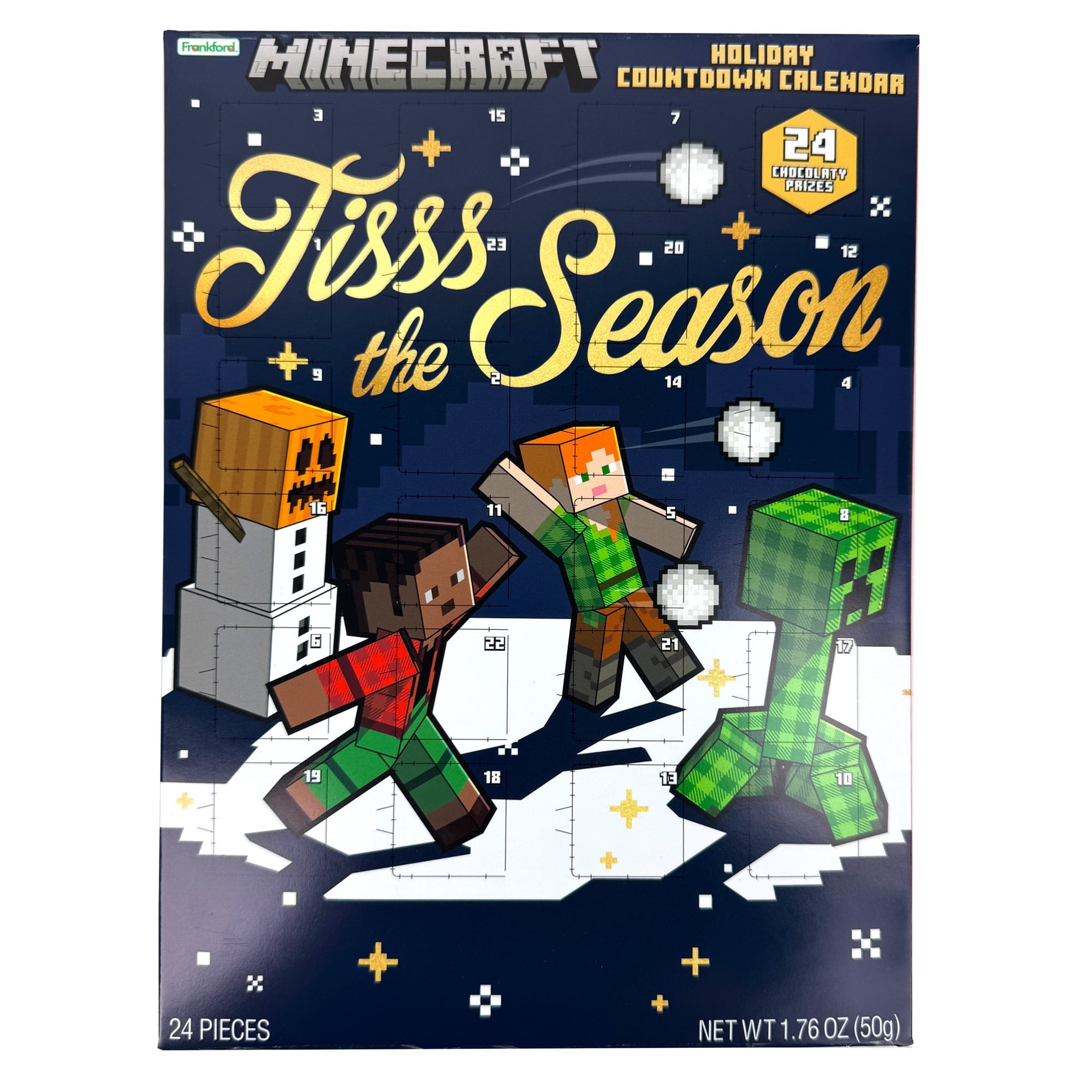 Frankford Candy Minecraft Countdown Chocolate Advent Calendar 2025 ...