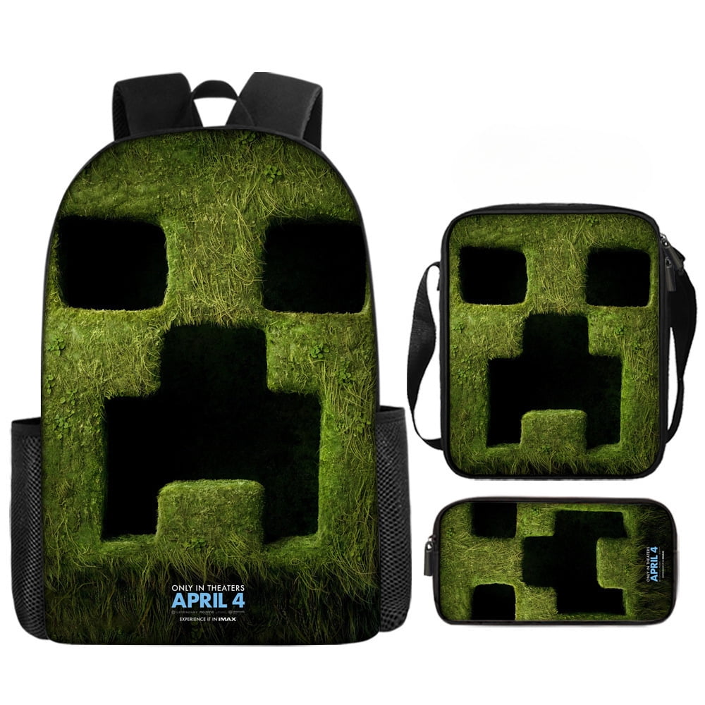Minecraft Adventure Gamer Backpack Set with Shoulder Bag and Pencil ...