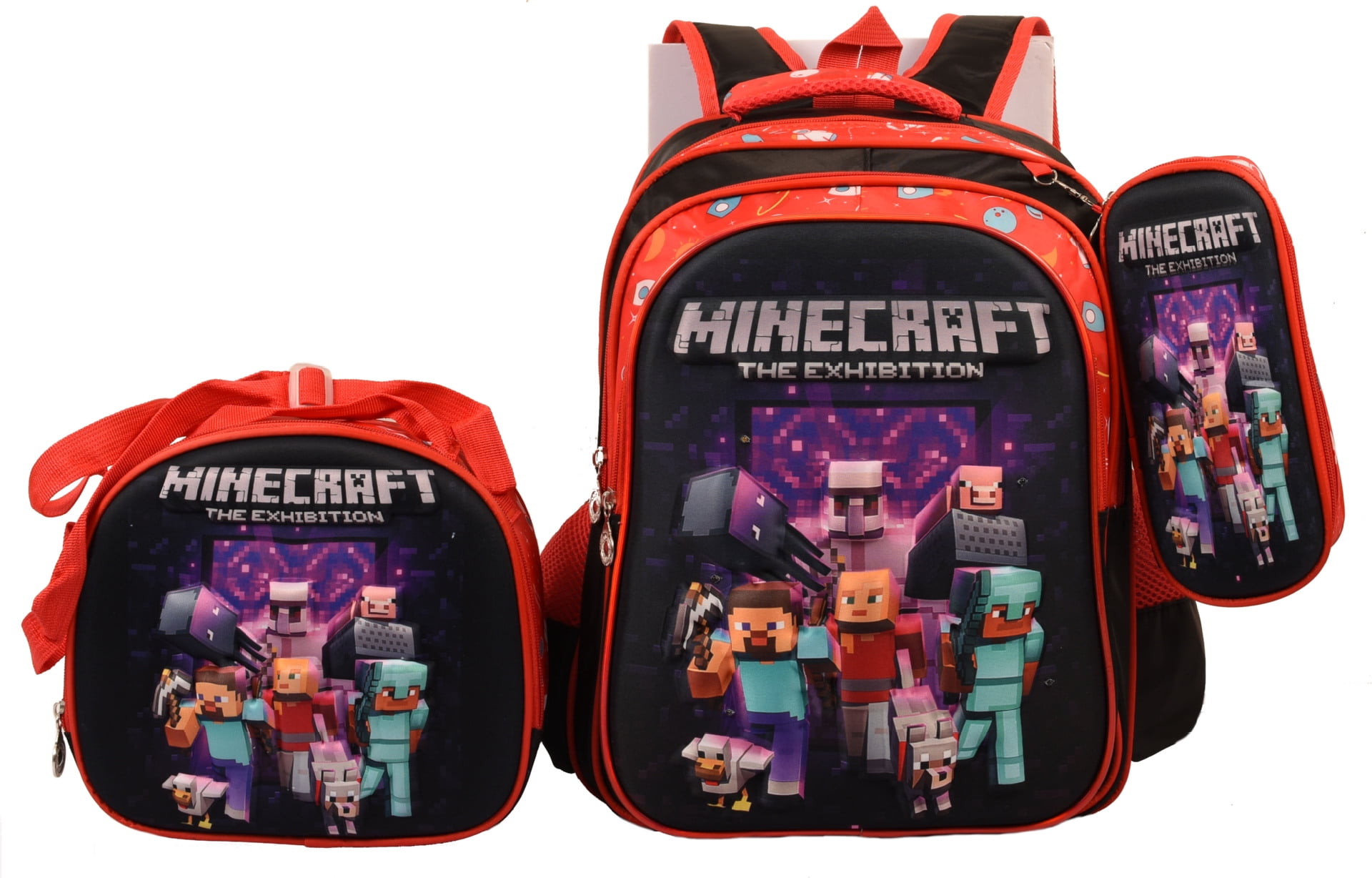 Minecraft Adventure Mode 7-Piece Backpack Set One Size - Walmart.com