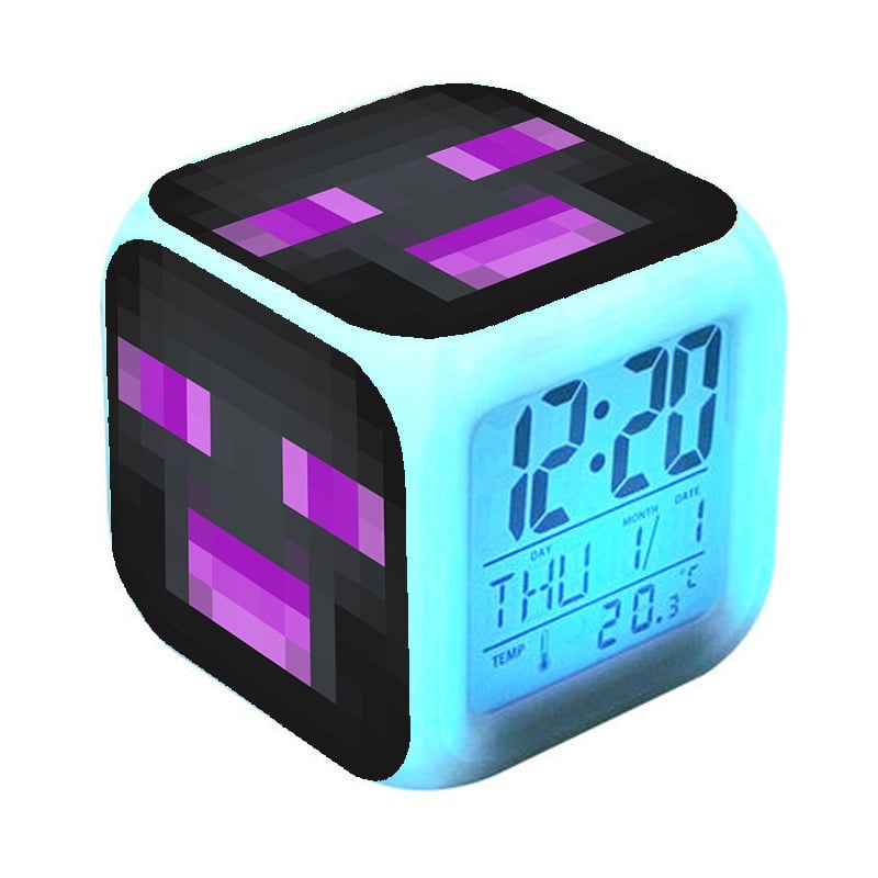 Minecraft Alarm Clock with Color Changing Display for Students Perfect ...