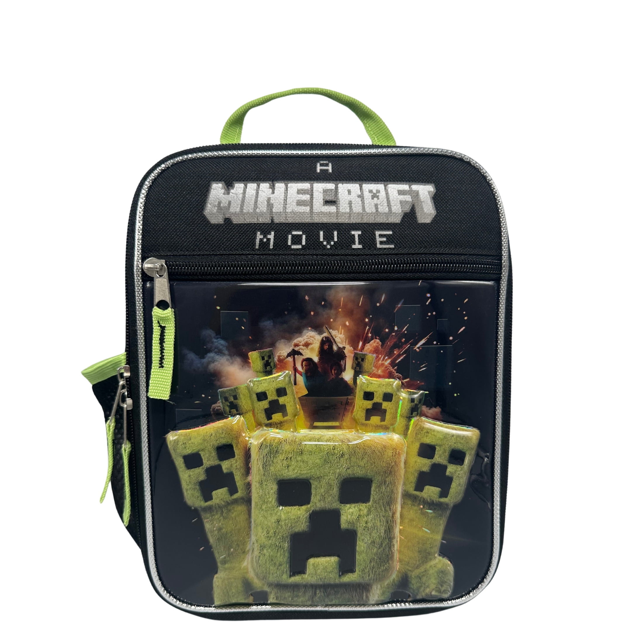 Minecraft Angry Mob Polyester Reusable Lunch Kit, Black - Walmart.com