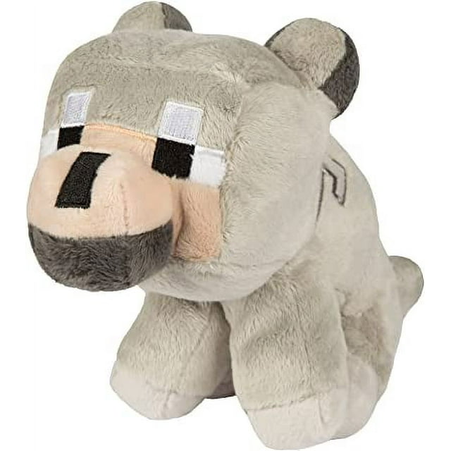 Minecraft Officially Licensed Baby Wolf Stuffed Animal Plush Toy, 8 ...