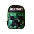 "School-Ready Minecraft Kids Bookbag with Mesh Pockets - 16"" Creeper ...
