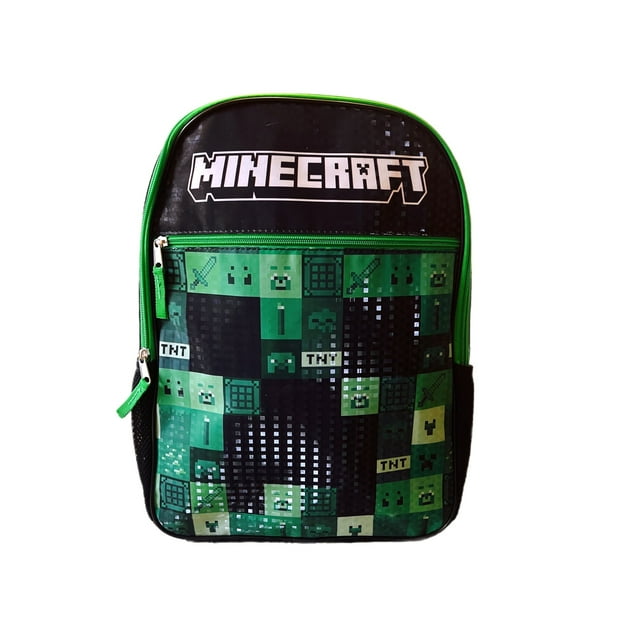 Minecraft Backpack 16" Creeper TNT Kids - Walmart.com