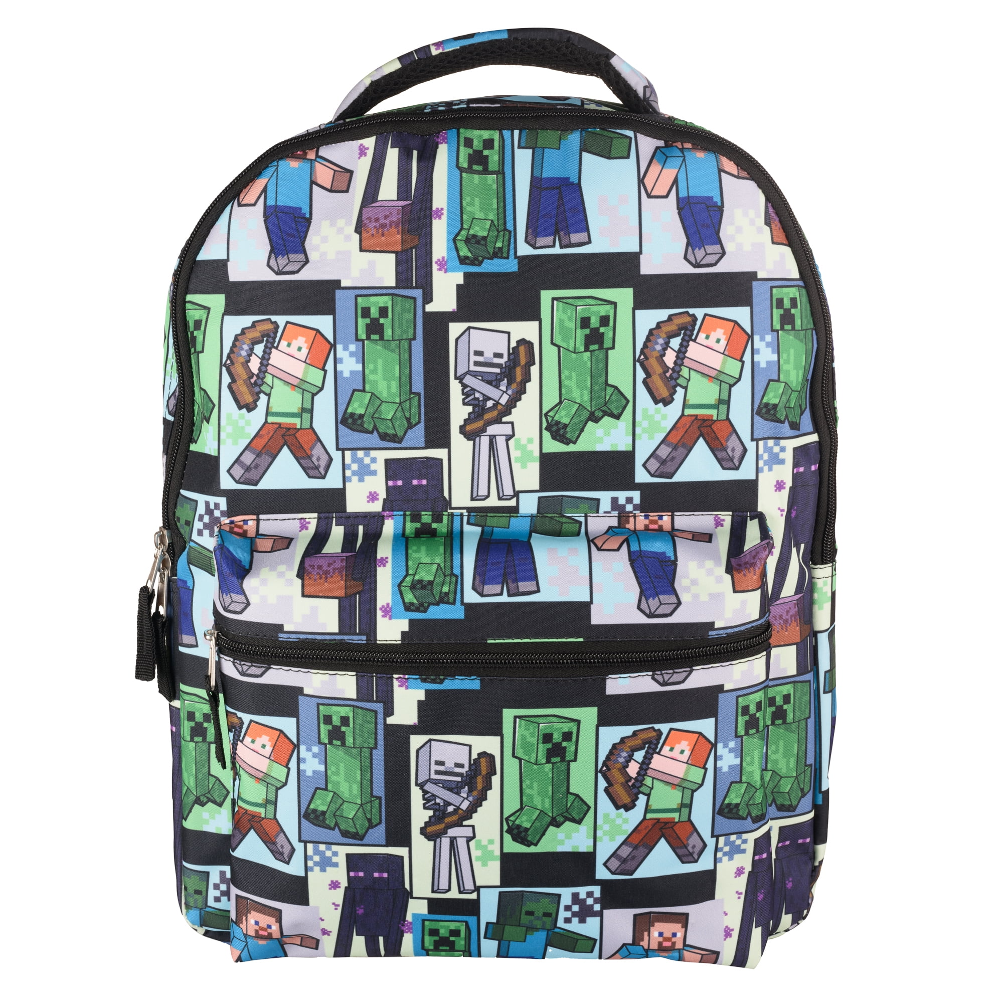 Minecraft Kids Backpack, for Boys & Girls, School Bag with Front Zip ...