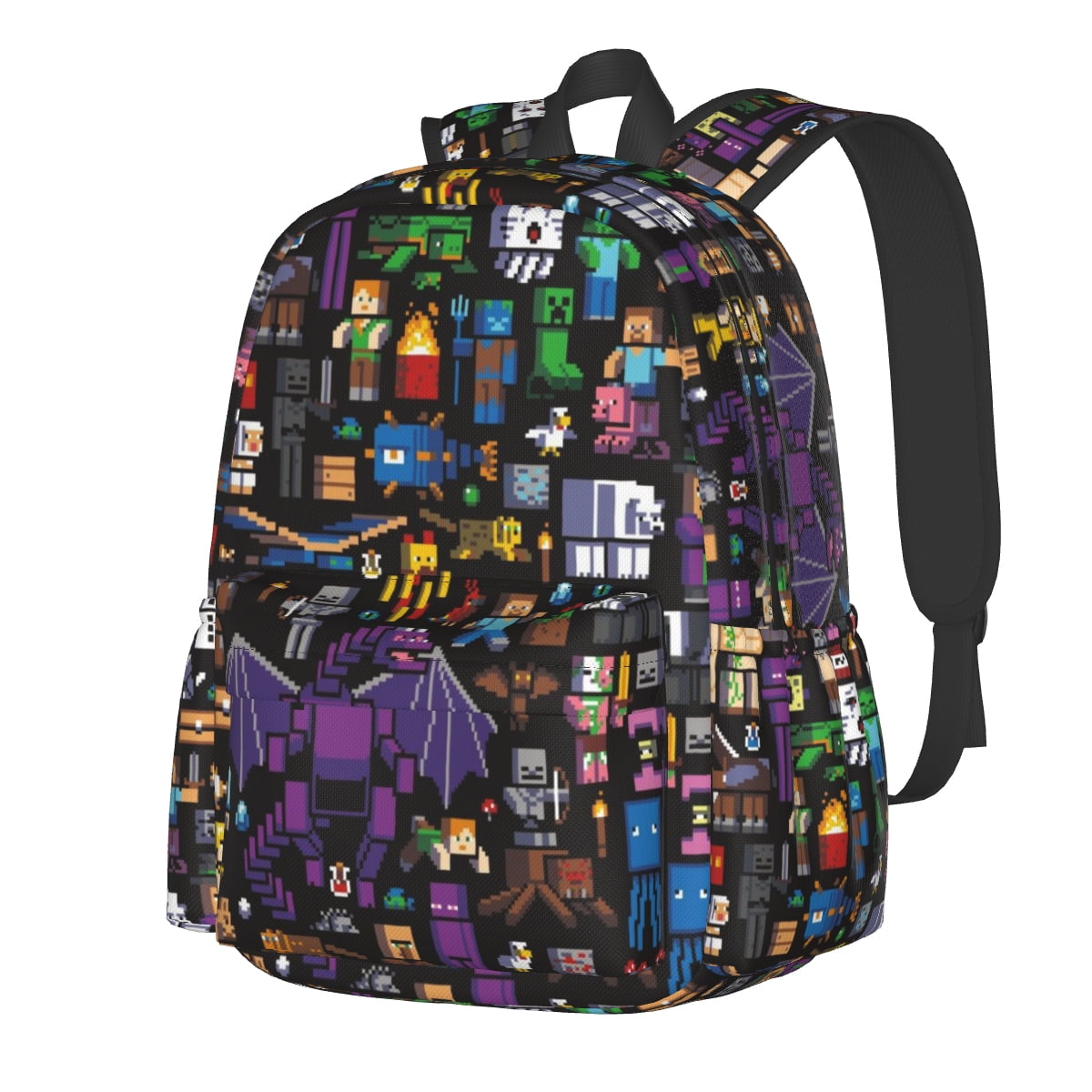 Minecraft Backpack Character Creative Print Knapsack Unisex Fashion ...