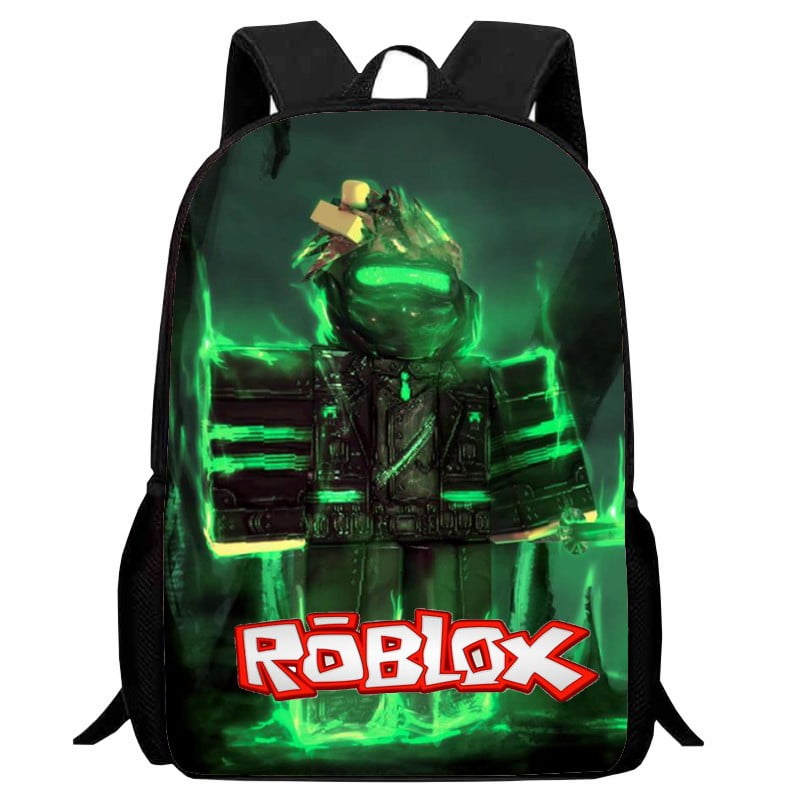 Minecraft Backpack| Gamer Black Rucksack | Green Creeper Zombie ...