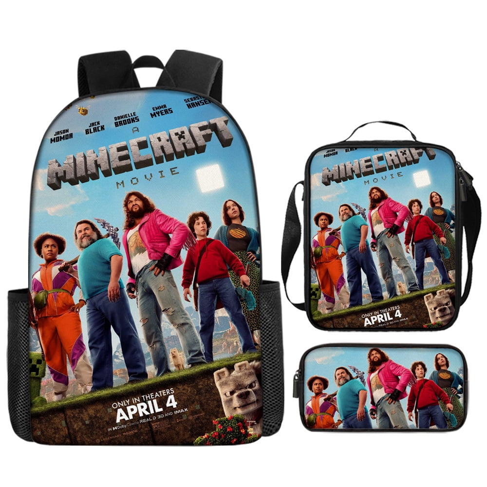 Minecraft Backpack Set 16 inch, 3 Piece Value Set - Walmart.com