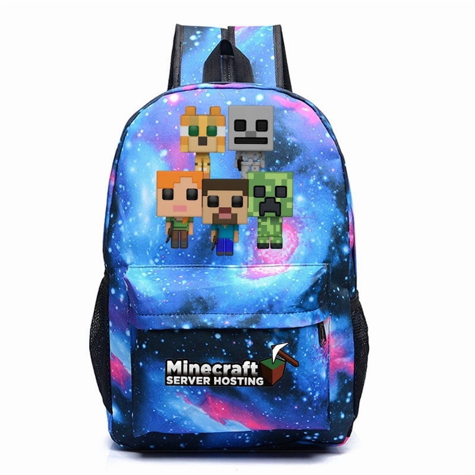Minecraft Backpack for Students My World Creeper Large Capacity ...