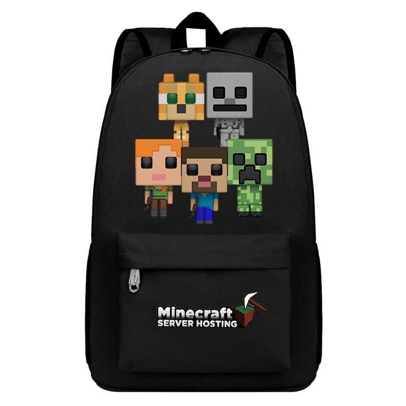 Minecraft Backpack for Students My World Creeper Large Capacity ...