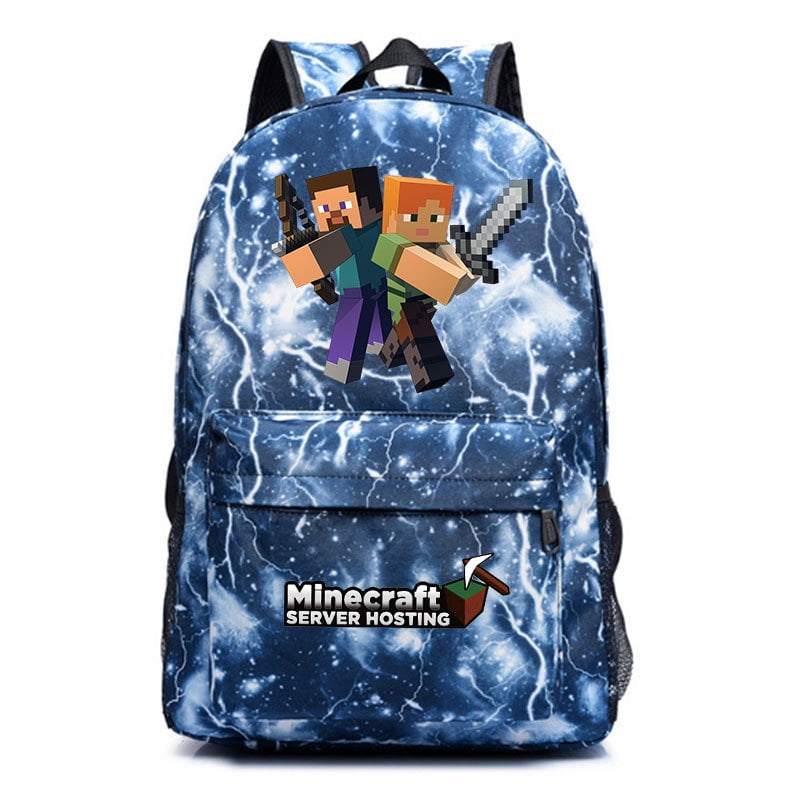 Minecraft Backpack for Students My World Creeper Large Capacity ...