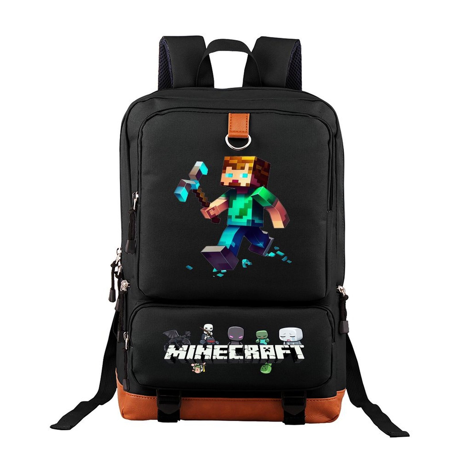 Minecraft Bag Outdoor Travel Backpack Double Shoulder Bag School Bag ...