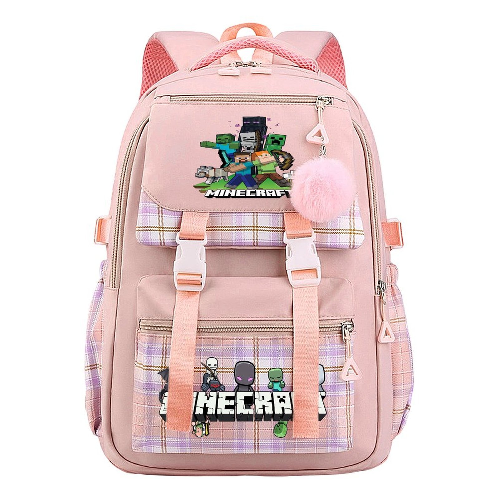 Minecraft Bag Outdoor Travel Backpack Double Shoulder Bag School Bag ...