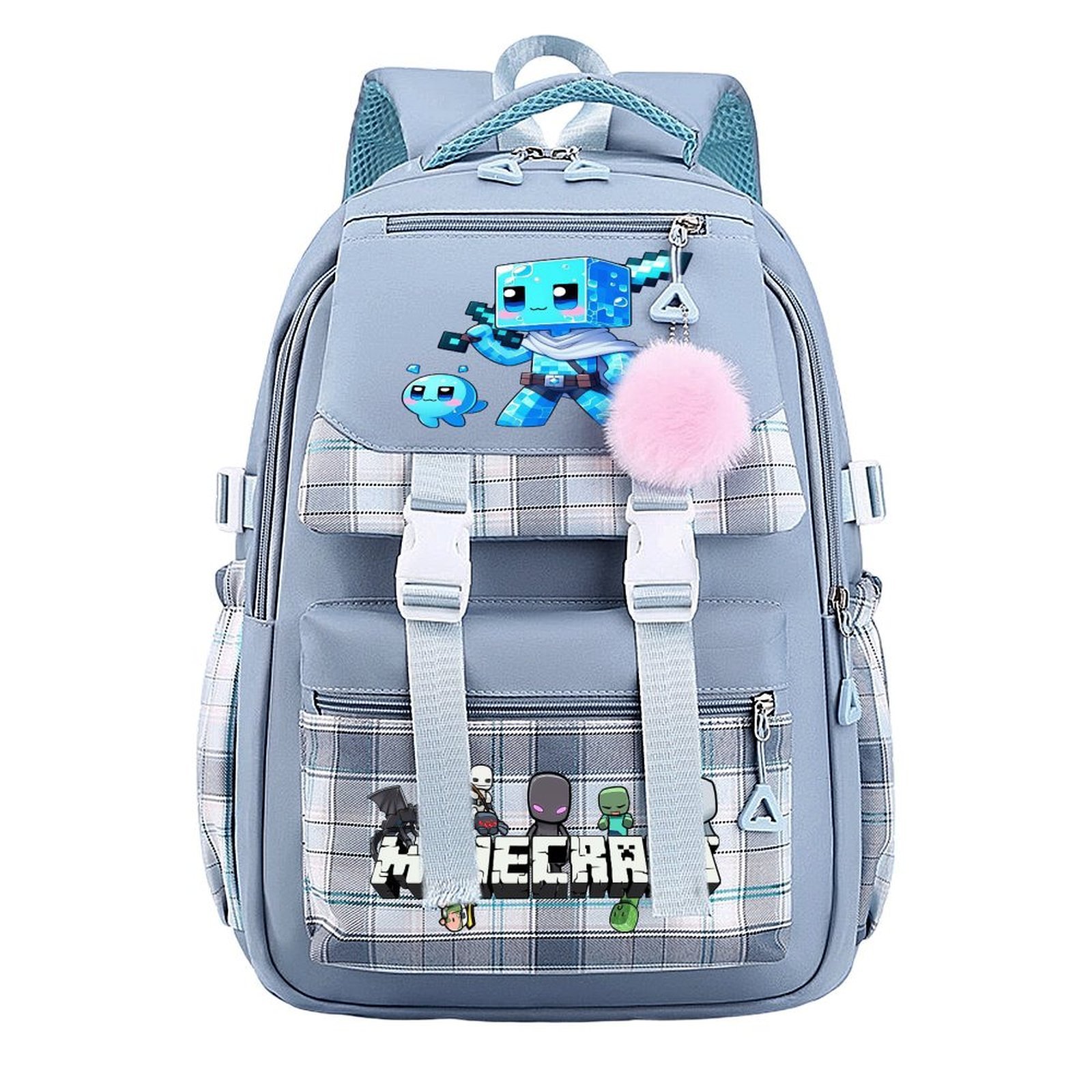 Minecraft Bag Outdoor Travel Backpack Double Shoulder Bag School Bag ...