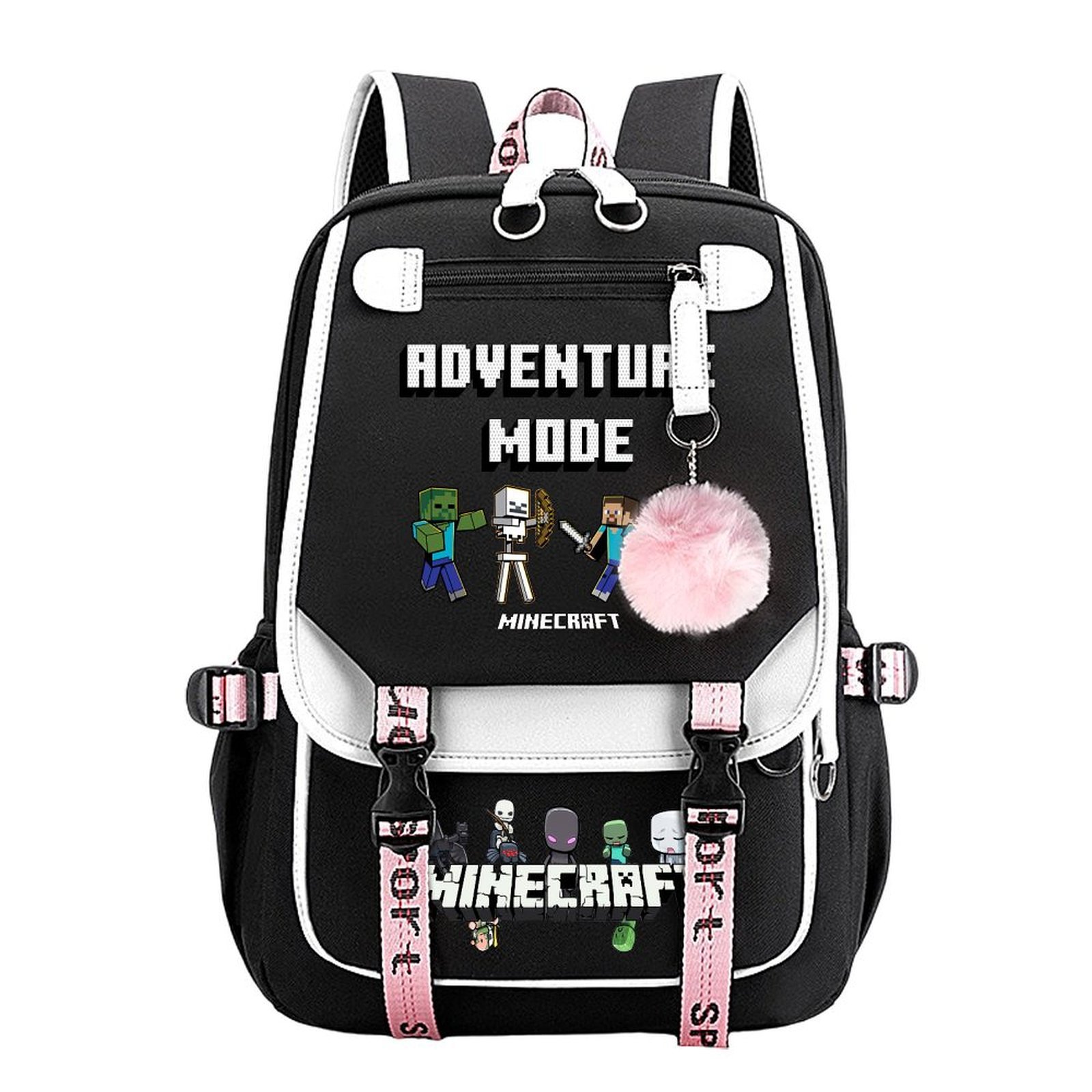 Minecraft Bag Outdoor Travel Backpack Double Shoulder Bag School Bag ...