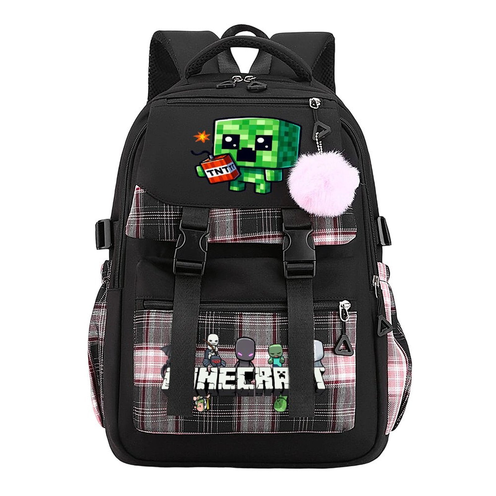Minecraft Bag Outdoor Travel Backpack Double Shoulder Bag School Bag ...