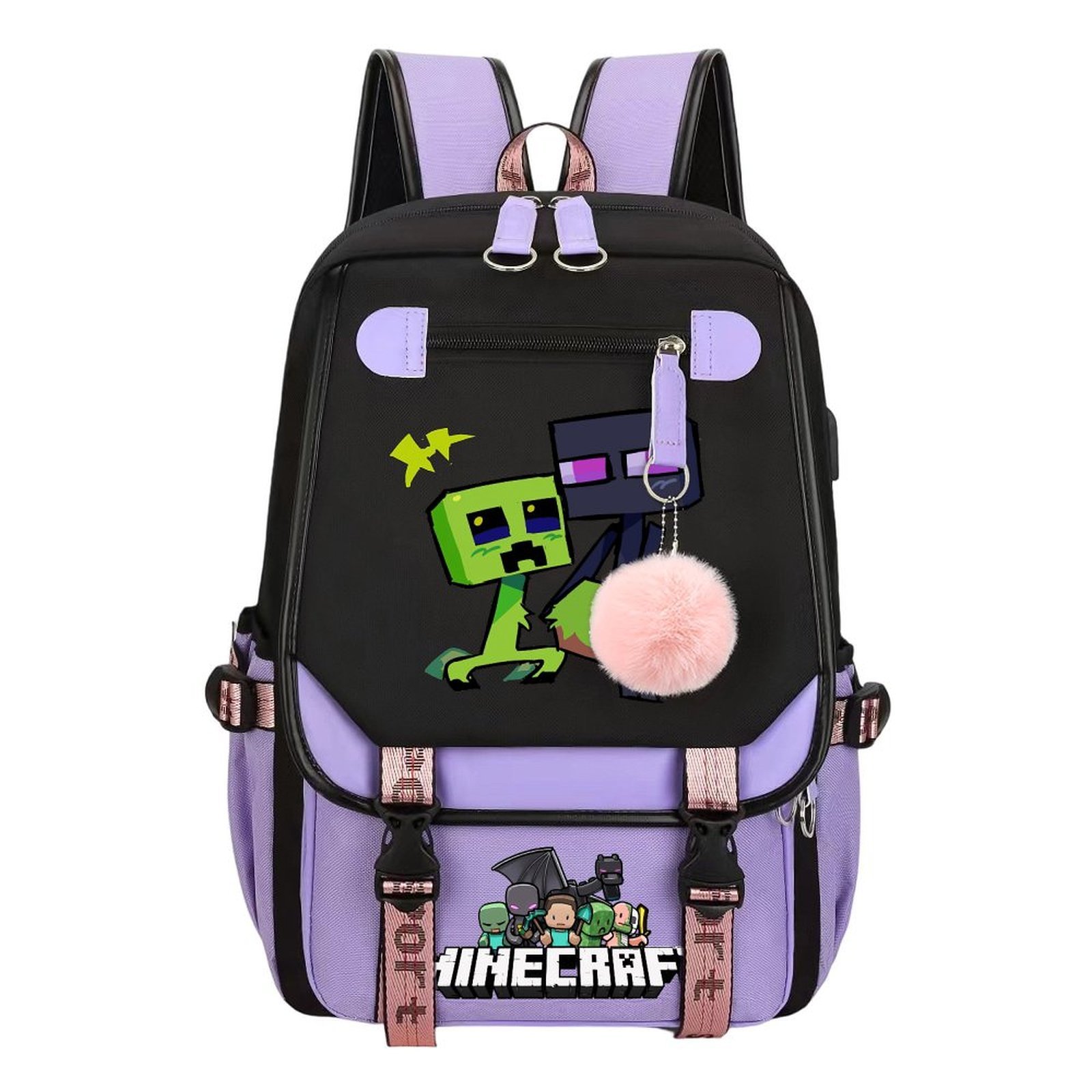 Minecraft Bag Outdoor Travel Backpack Double Shoulder Bag School Bag ...