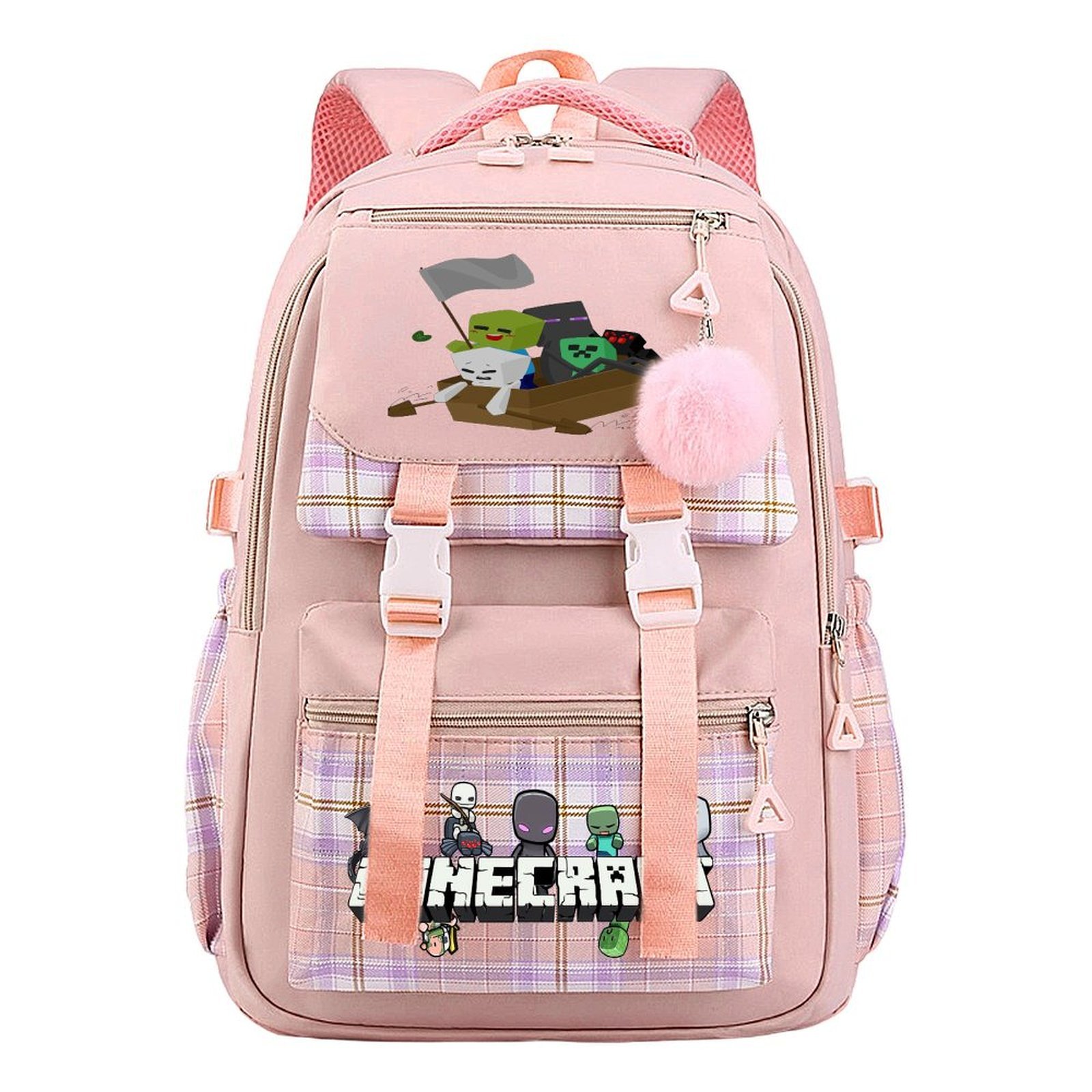 Minecraft Bag Outdoor Travel Backpack Double Shoulder Bag School Bag ...