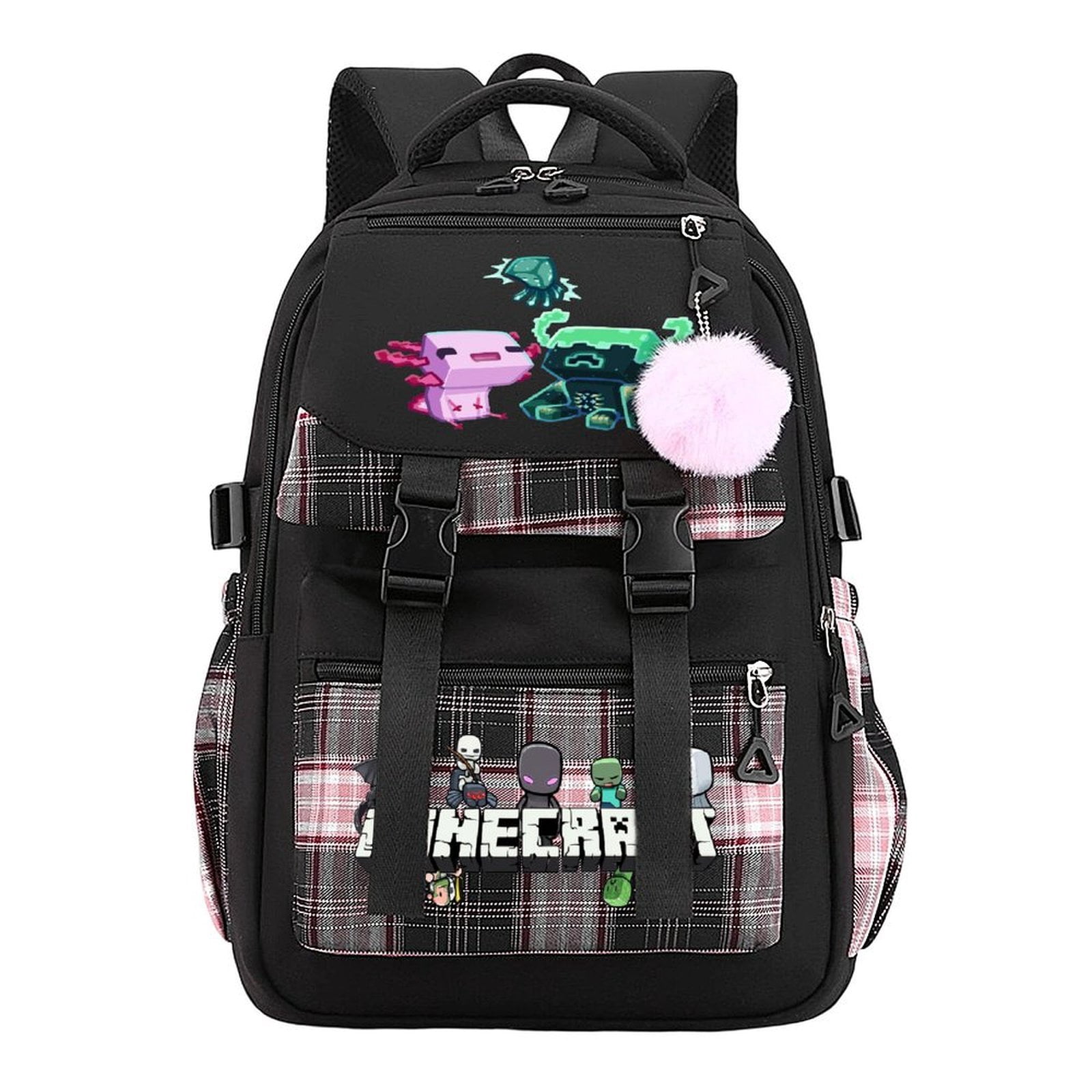 Minecraft Bag Outdoor Travel Backpack Double Shoulder Bag School Bag ...