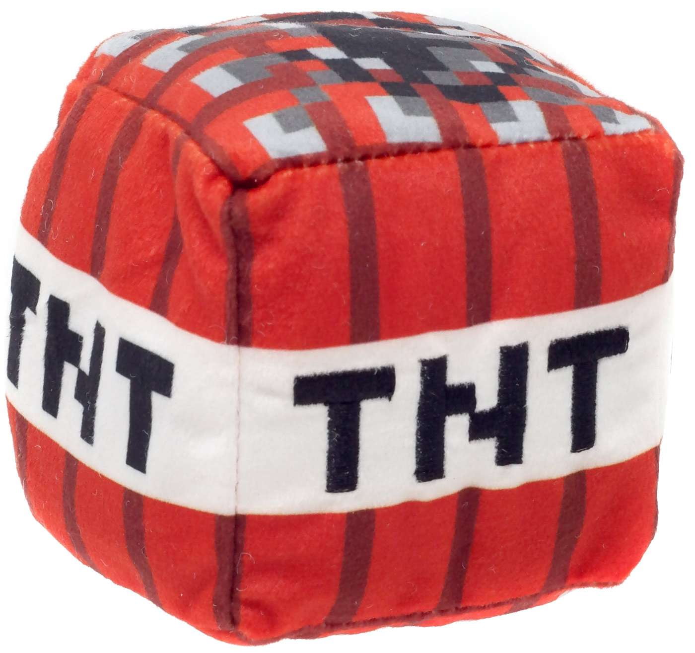 Mattel Minecraft Basic Blocks TNT Mini Plush, Soft 3-in Block Plush for ...