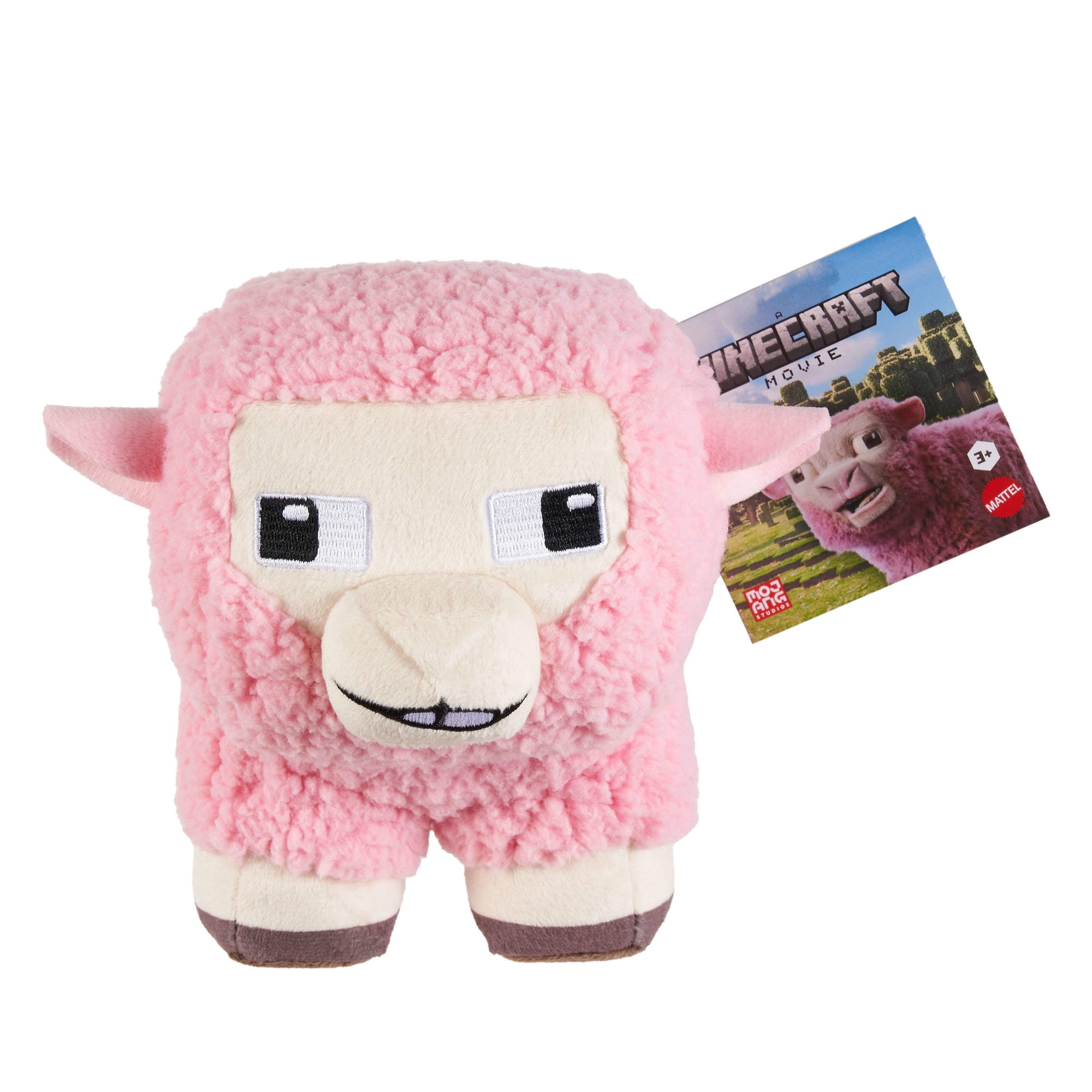Minecraft Pink Sheep Plush Toy, 8-inch Collectible Soft Doll Inspired ...