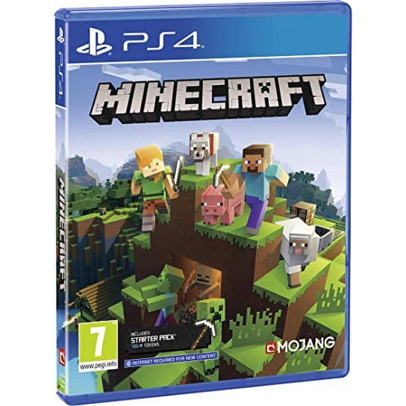 Sony Minecraft Bedrock Edition, PS4 VR Compatible, Starter Pack, 700 ...