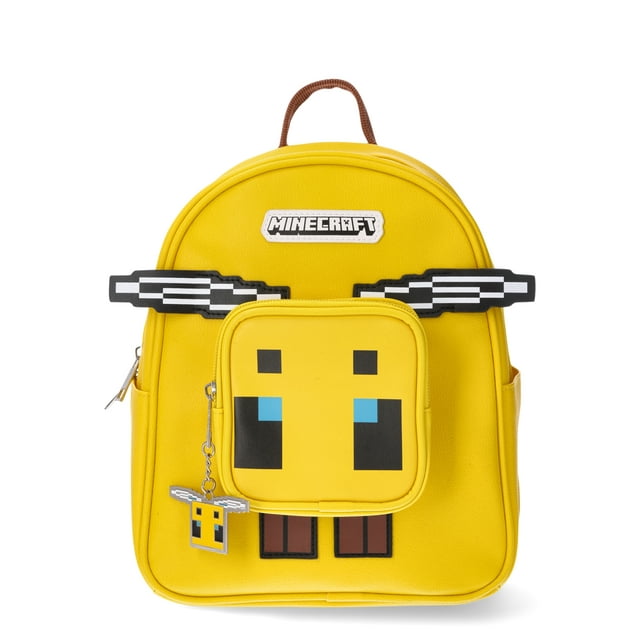 Minecraft Bee Craft Women's 10.5" Mini Backpack, Yellow - Walmart.com
