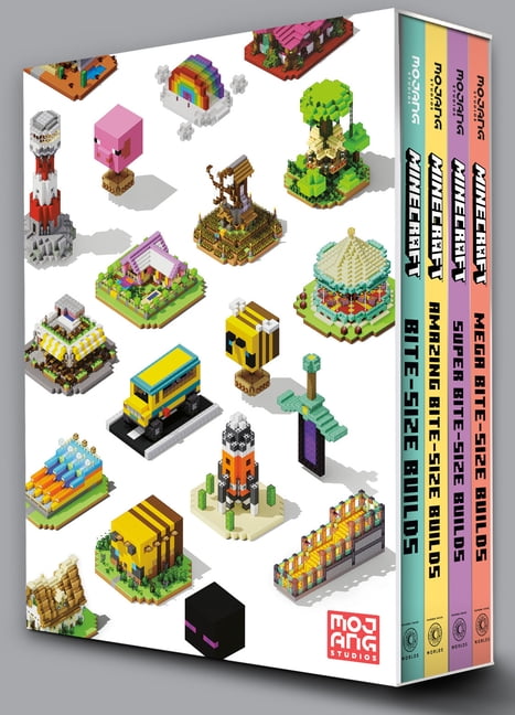 Minecraft Minecraft: Bite-Size Builds Collection 4-Book Boxed Set ...