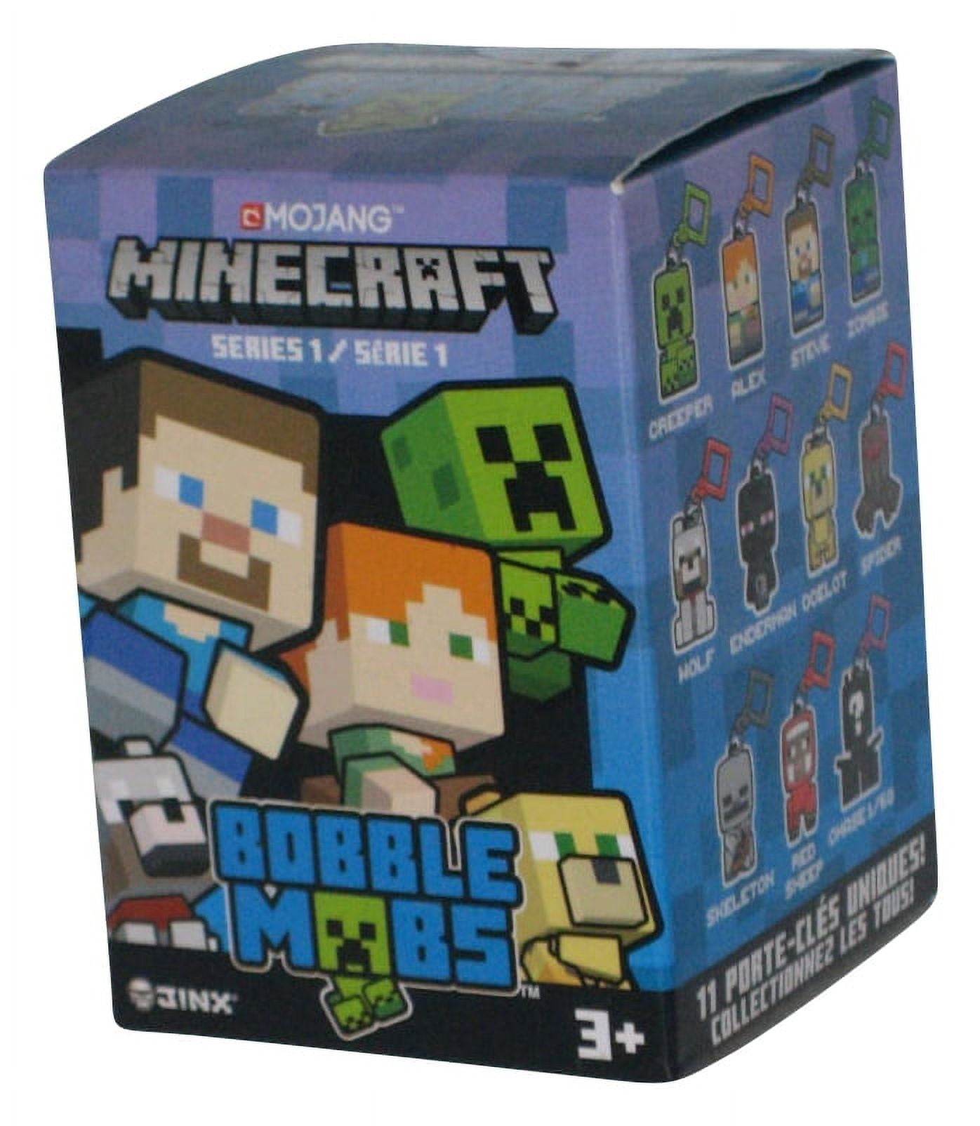 Minecraft Bobble Mobs Jinx Mini Blind Figure Keychain - (1 Random Box ...