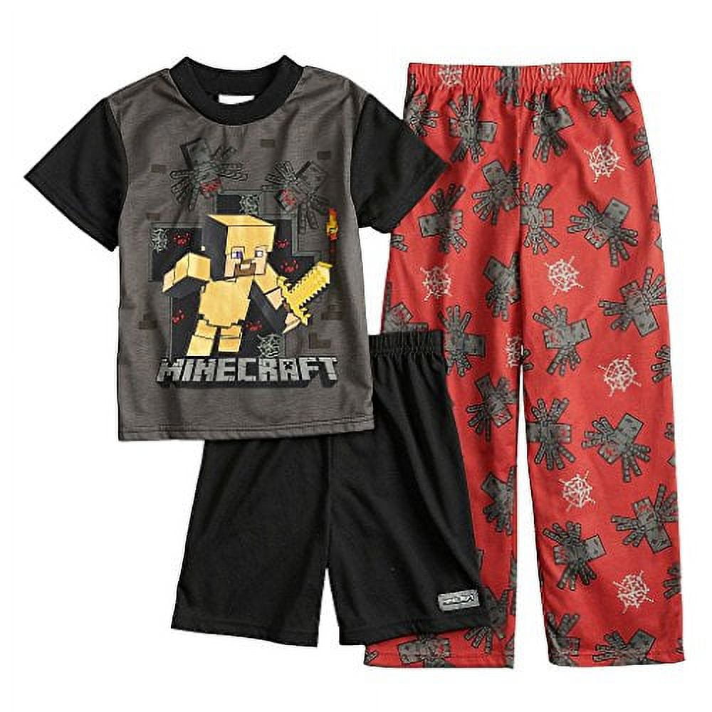 Minecraft Boy's Golden Armored Steve Spider Fighter 3-Piece Set, Size ...