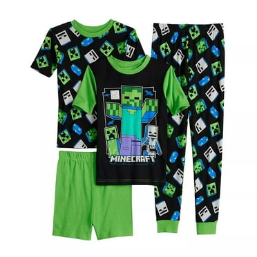 Minecraft Boys Long Sleeve Pajama Set, 2-Piece, Sizes 4-16 - Walmart.com