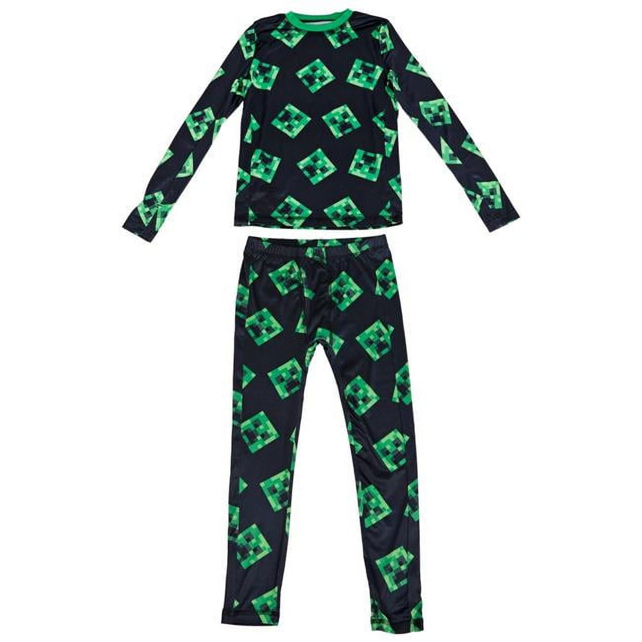 Minecraft Boys' 2-Piece Pajamas - black, 4 - 5 (Little Boys) - Walmart.com