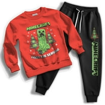 Minecraft Creeper Boys Outfit: 3-Piece Clothing Set with Hoodie, T ...