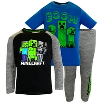 Minecraft Creeper Boys Outfit: 3-Piece Clothing Set with Hoodie, T ...
