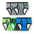 Minecraft Boys Briefs Underwear, 5 Pack - Walmart.com