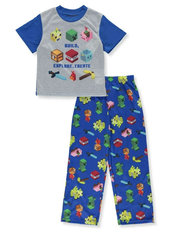 Minecraft Boys' Sleepwear in Kids' Pajamas & Robes - Walmart.com