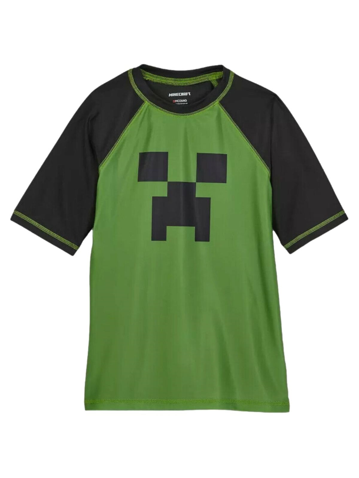 Minecraft Boys' Creeper Rash Guard - Walmart.com
