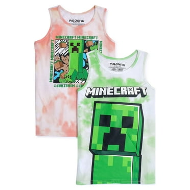 Minecraft Creeper Big Boys T-Shirt Tank Top and Mesh Shorts 3 Piece ...