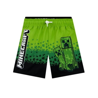Minecraft Creeper Zombie Steve 3 Pack UPF 50+ Swim Trunks Little Kid to ...