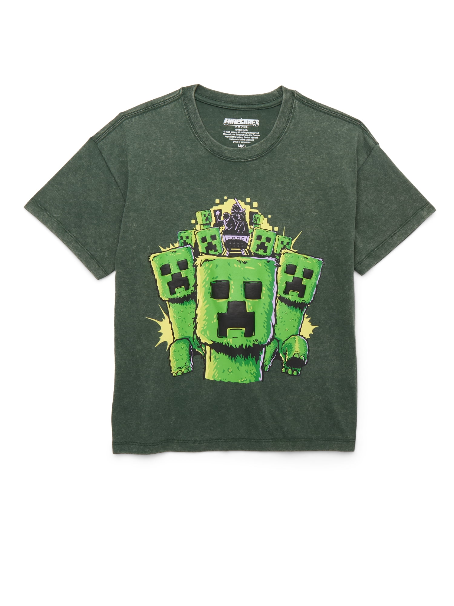 Minecraft Boys Creepers Graphic Tee, Sizes XS-2XL - Walmart.com