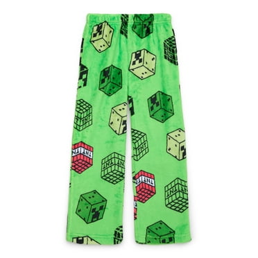 Minecraft Boys Long Sleeve Top and Pants Pajama Set, 2-Piece, Sizes 4 ...