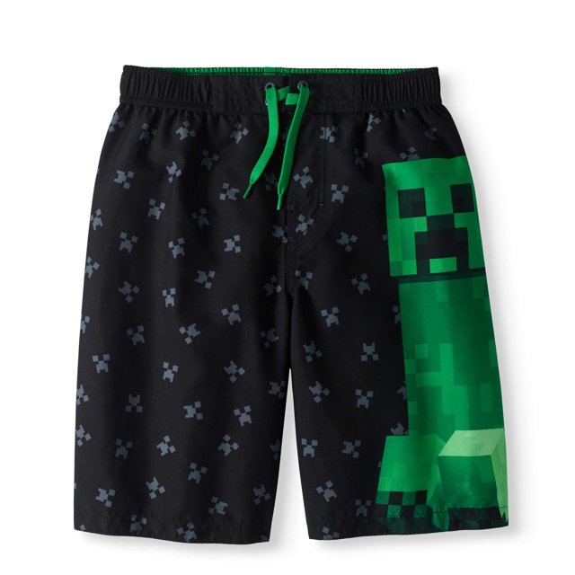 Minecraft Boys' Graphic Swim Trunks - Walmart.com