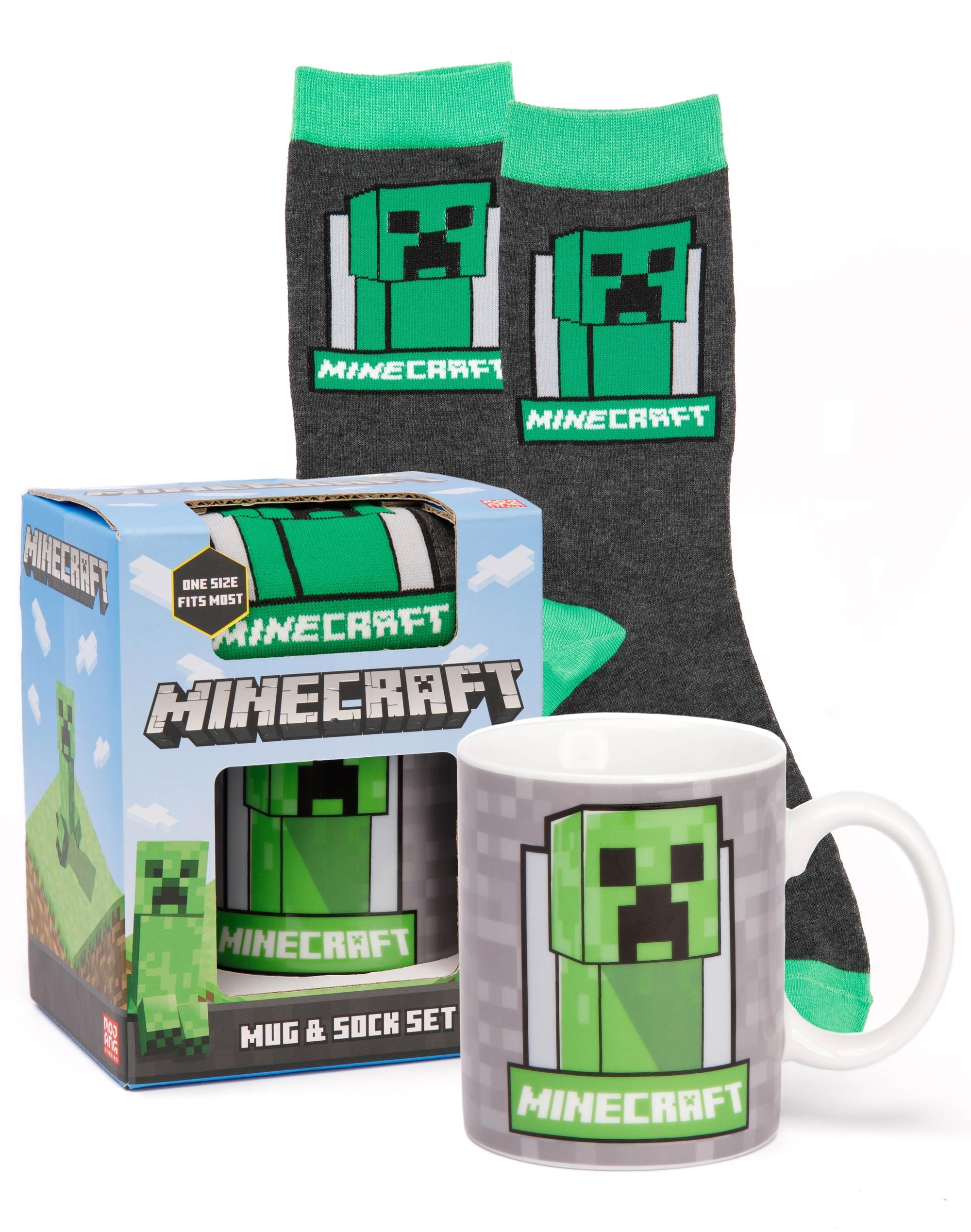 Minecraft Boys Green Mug and Sock Gift Set - Walmart.com