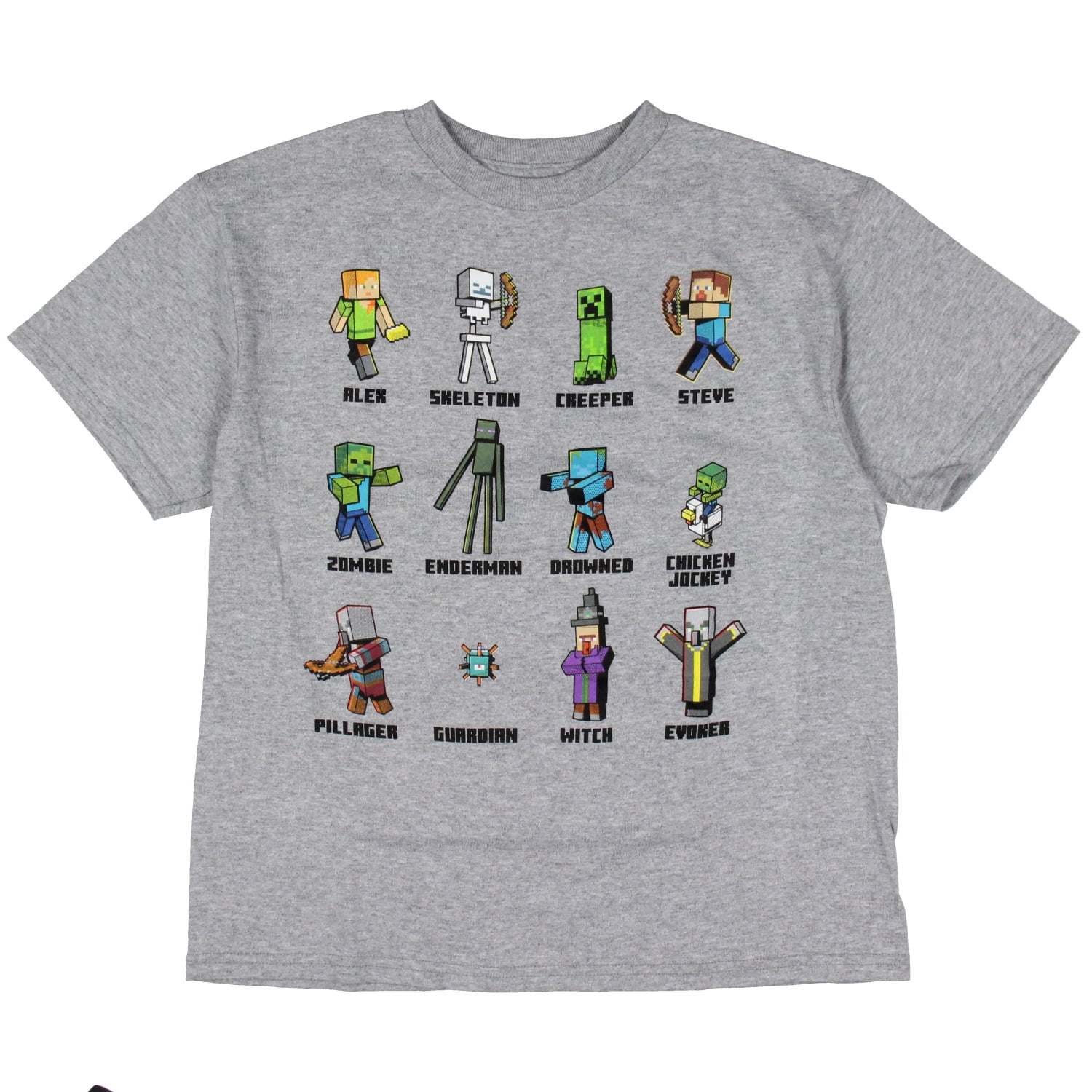 Minecraft Boys' Hostile Mob Character Kids Gaming T-Shirt - Walmart.com