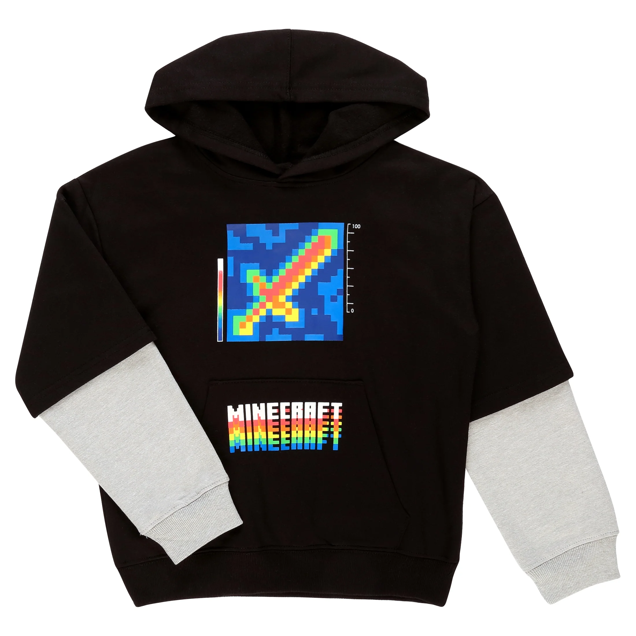 Minecraft Boys Two for One Hoodie Sweatshirt, Sizes XS-2XL - Walmart.com