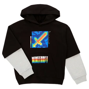 Minecraft Creeper Boys, Hoodie, and T-Shirt, 2-pack Clothes Set (Sizes ...