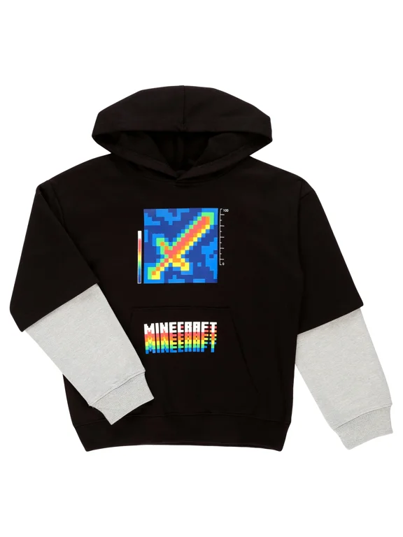 Minecraft Creeper Boys, Hoodie, and T-Shirt, 2-pack Clothes Set (Sizes ...