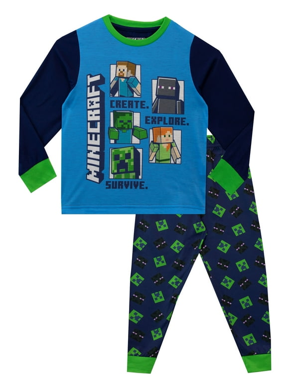 Minecraft Boys' Sleepwear in Kids' Pajamas & Robes - Walmart.com